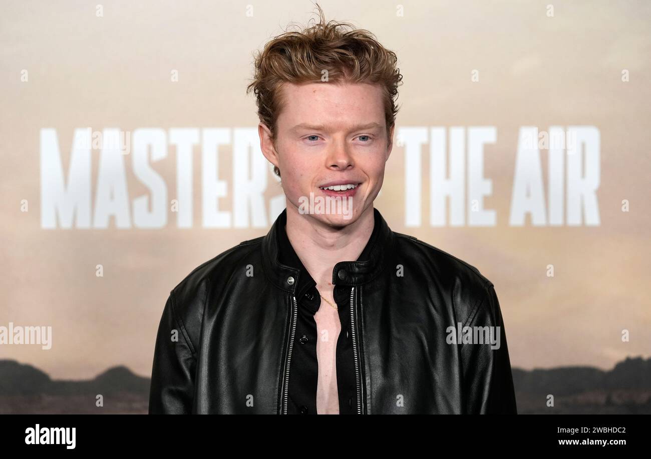 Kai Alexander poses at the world premiere of "Masters of the Air ...