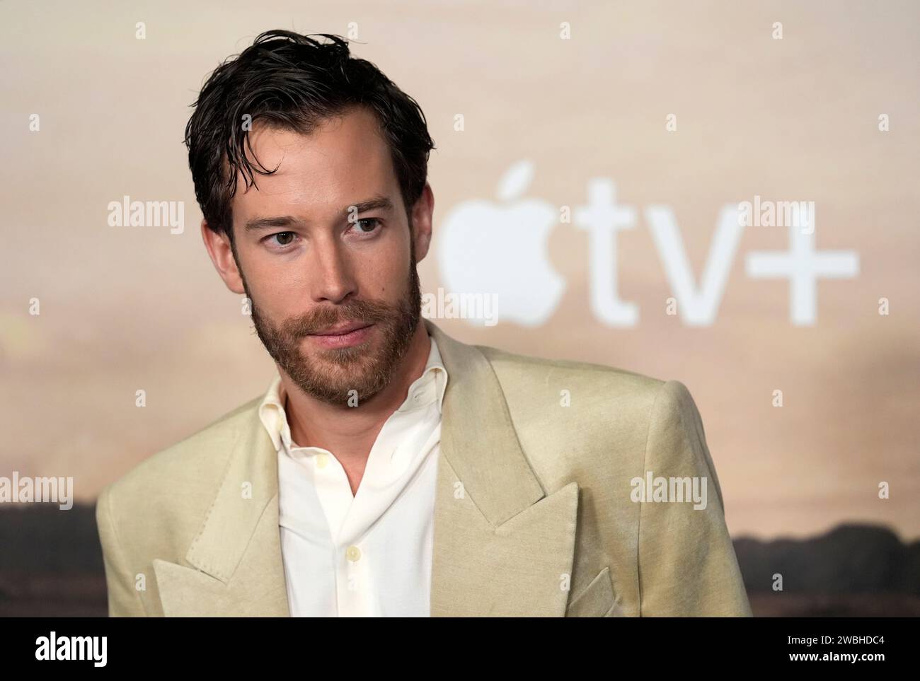 David Shields poses at the world premiere of "Masters of the Air ...