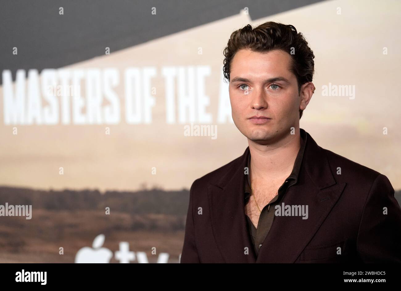 Rafferty Law poses at the world premiere of "Masters of the Air ...