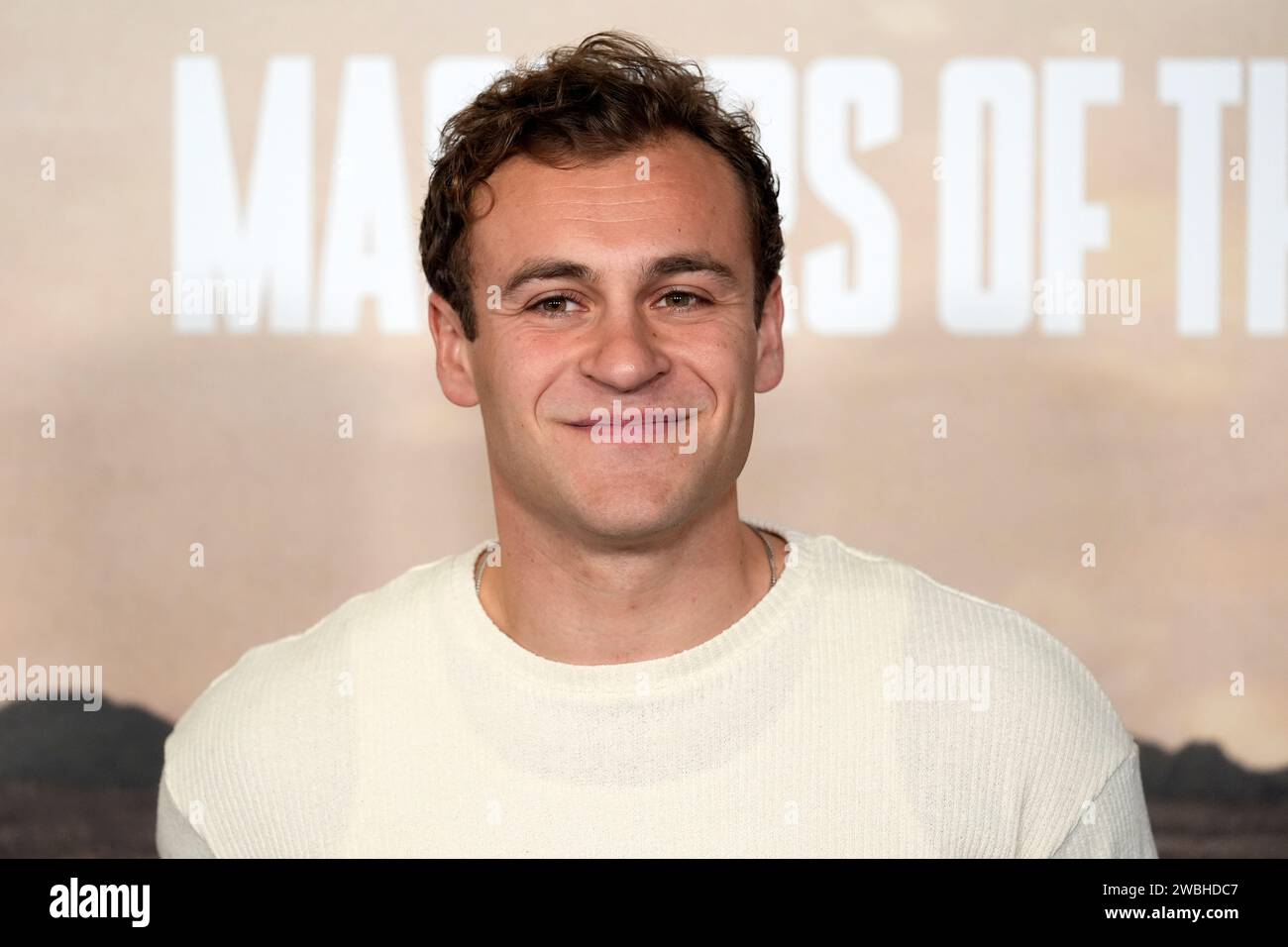 Elliot Ross poses at the world premiere of "Masters of the Air ...