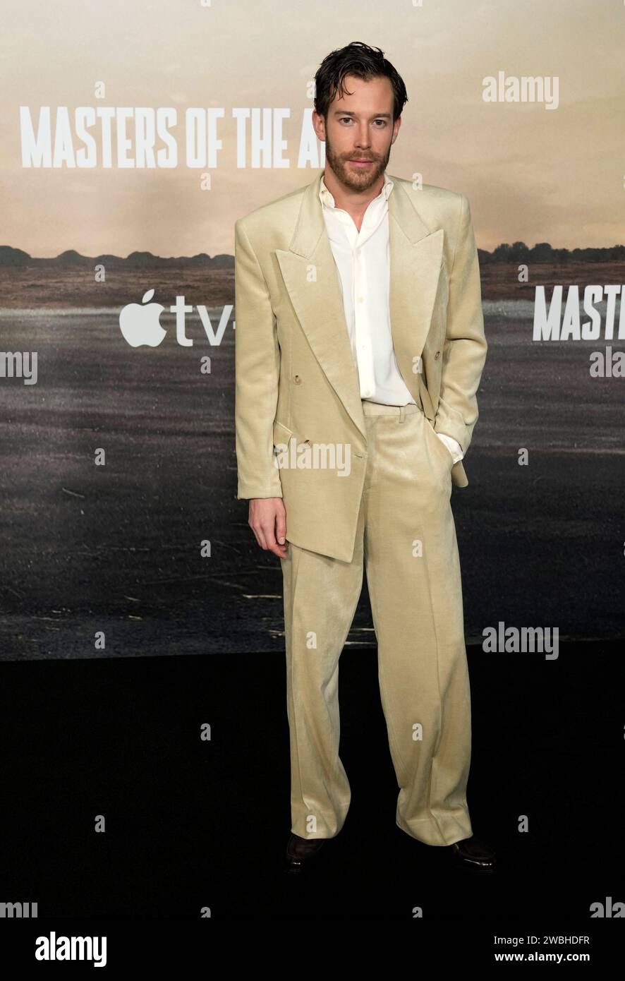 David Shields poses at the world premiere of "Masters of the Air ...