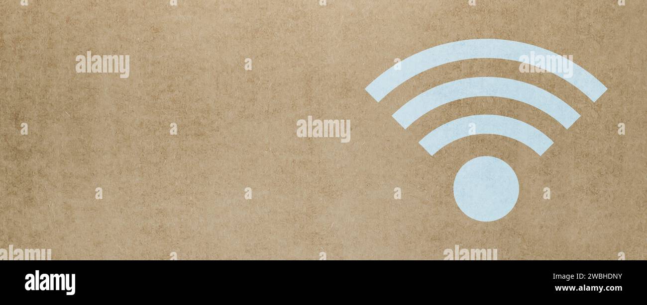Wifi symbol blue hi-res stock photography and images - Alamy