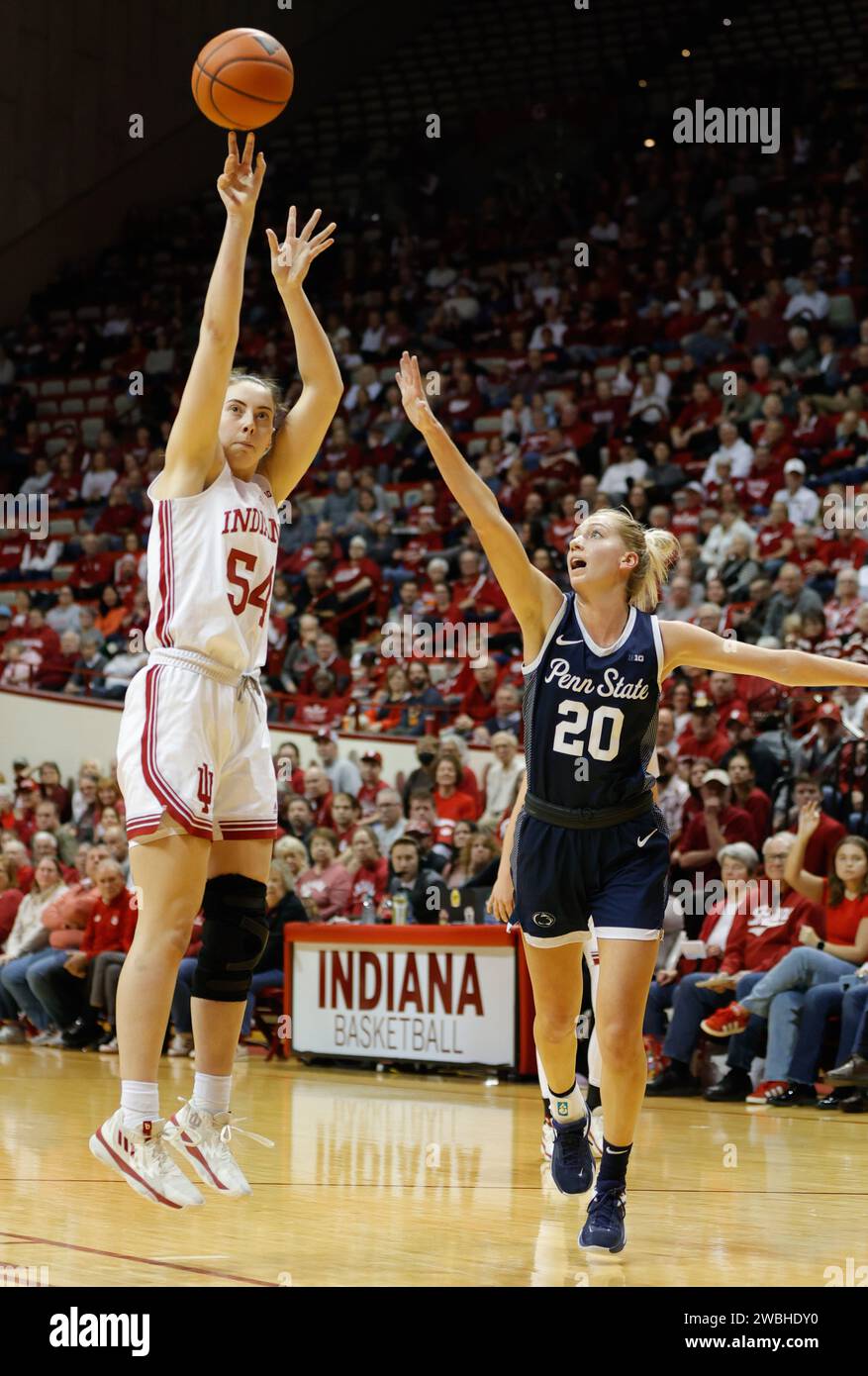 Bloomington, United States. 10th Jan, 2024. Indiana Hoosiers forward ...
