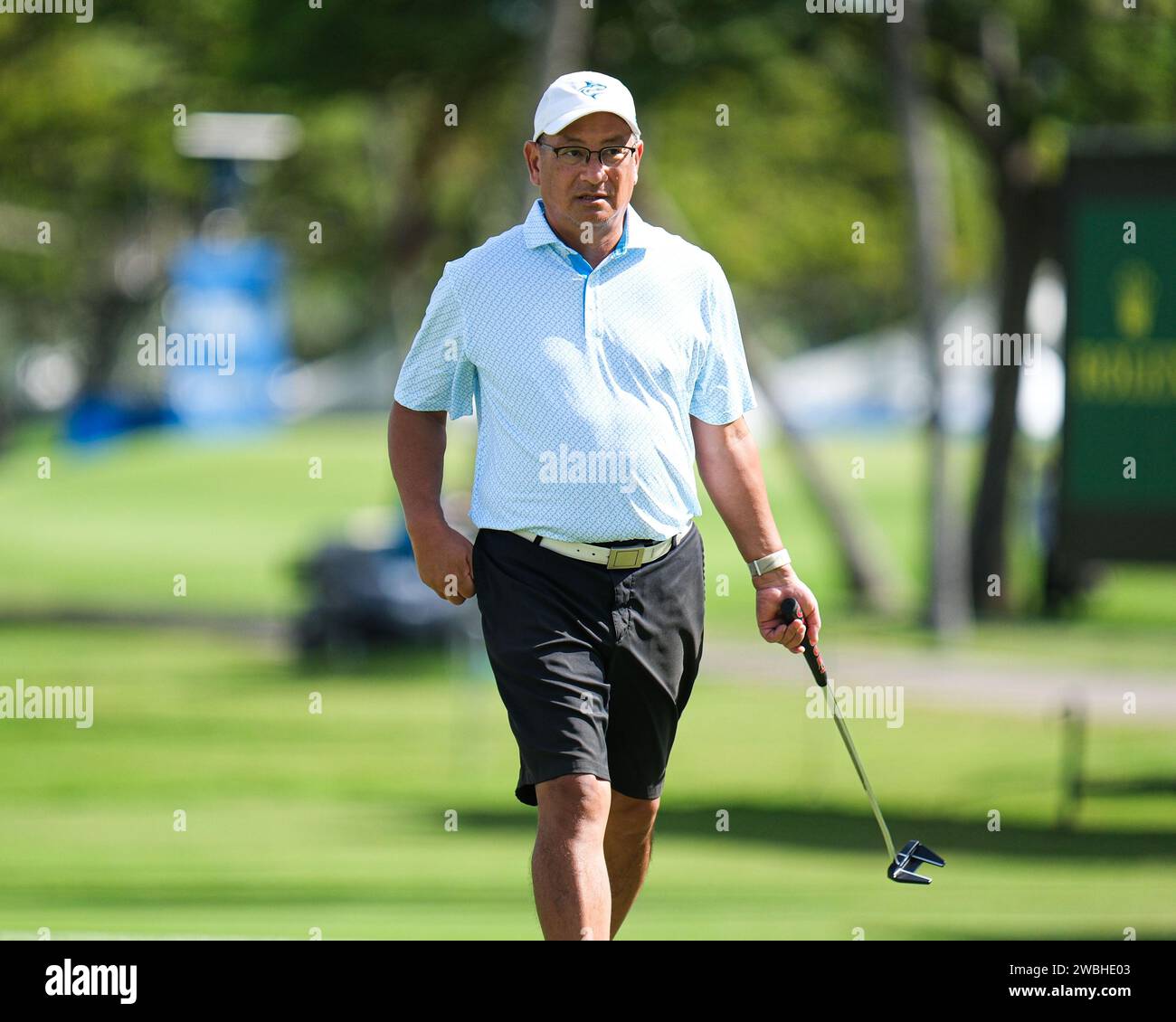 Honolulu, Hawaii, USA. 10th Jan, 2024. HPU Head Coach Ed Kageyama of ...