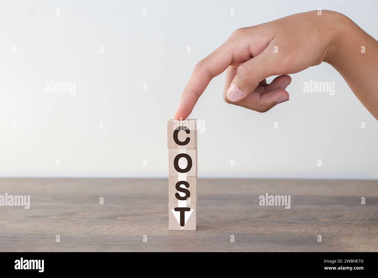 Reduced costs, business growth concept, cost control Stock Photo - Alamy