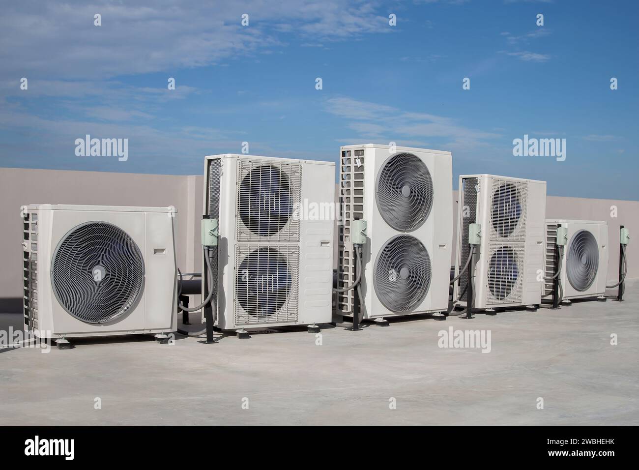 air condition outdoor unit compressor install outside the building ...