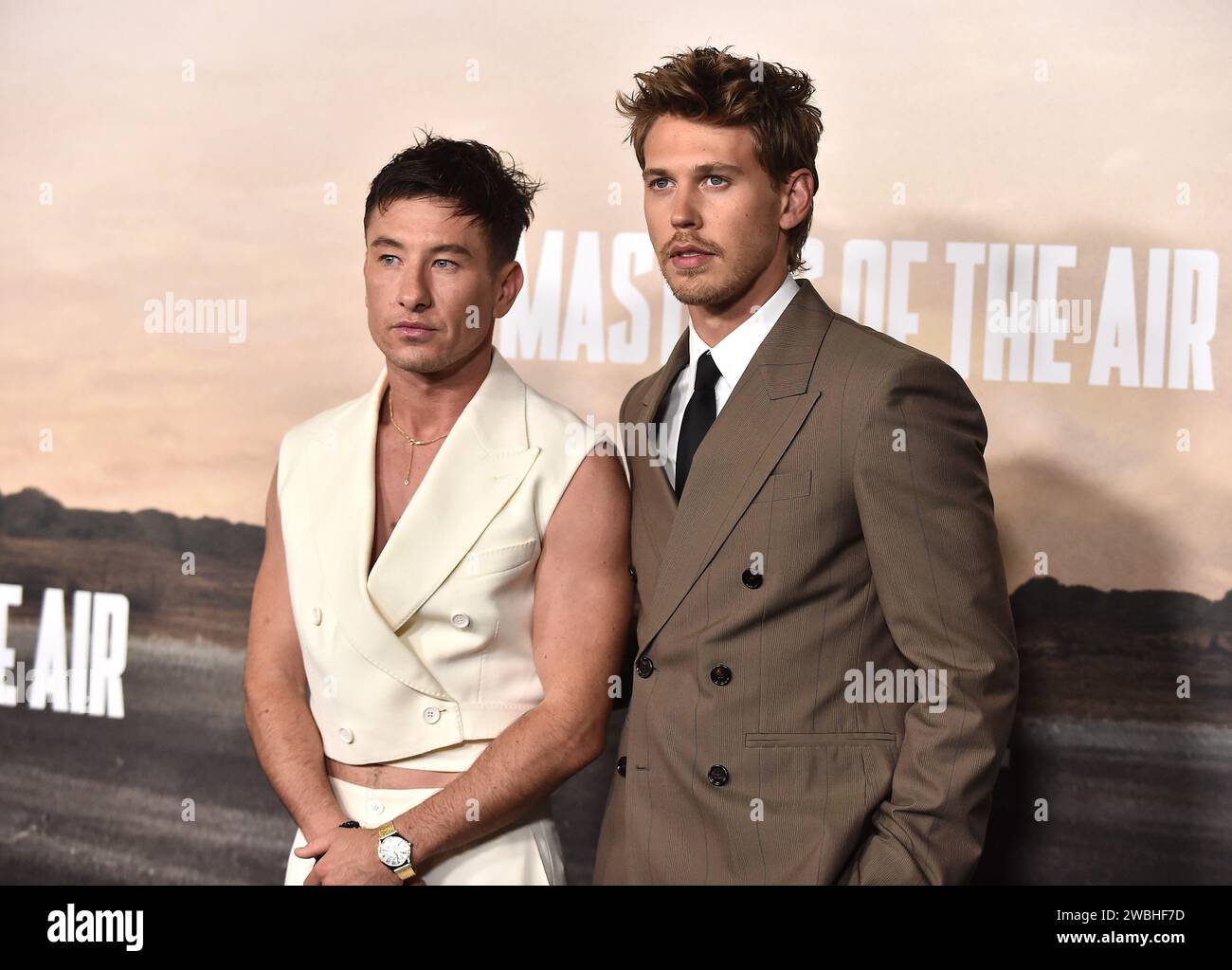 Westwood, USA. 10th Jan, 2024. Barry Keoghan and Austin Butler arriving ...
