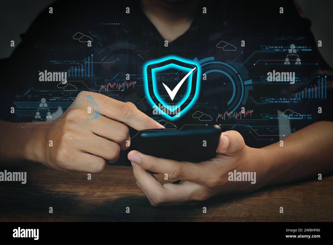 Cyber Security And Privacy And Protect Information Internet Network