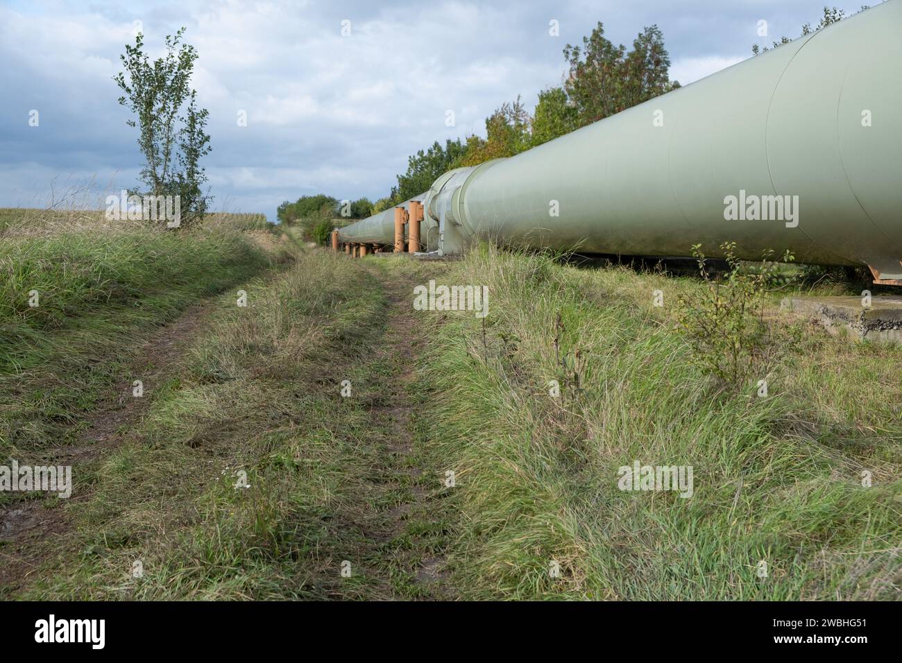 A colossal tube represents a thermal energy transfer infrastructure ...