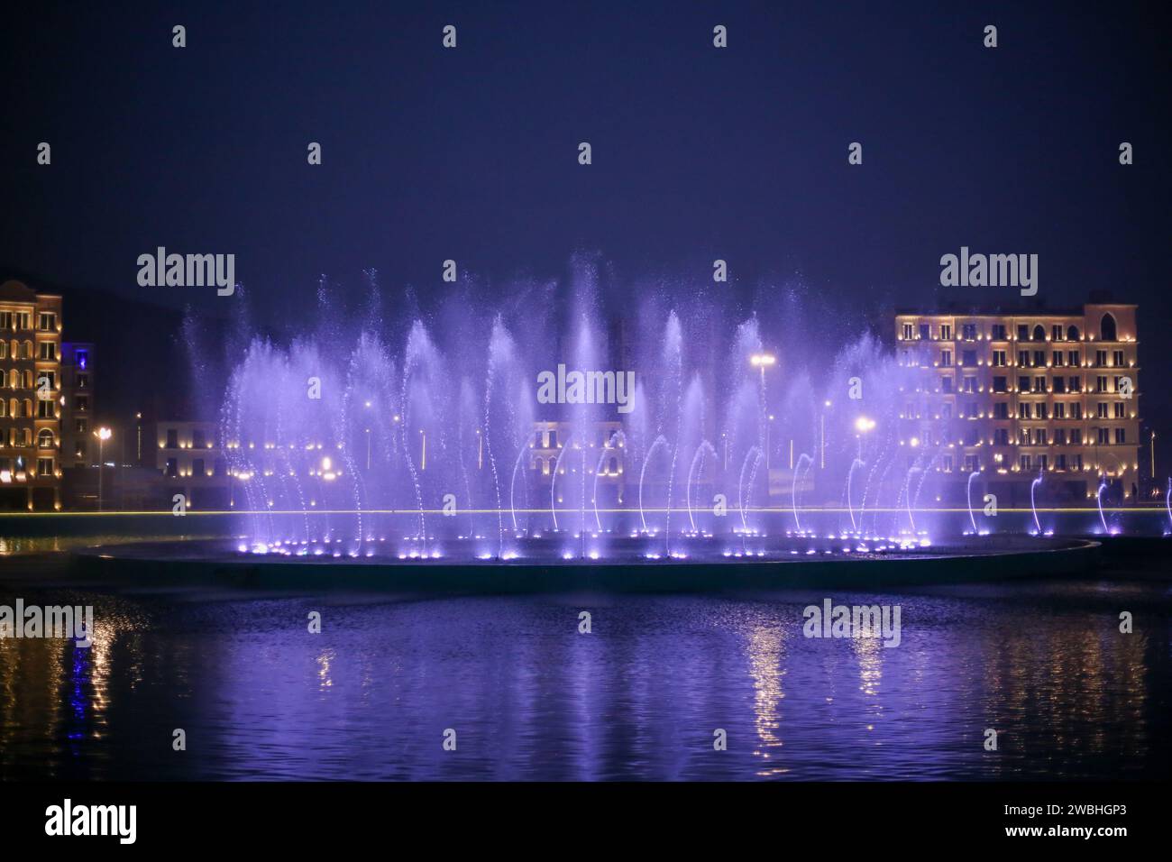 Dancing Fountain in Parkview City Islamabad, Pakistan Stock Photo - Alamy