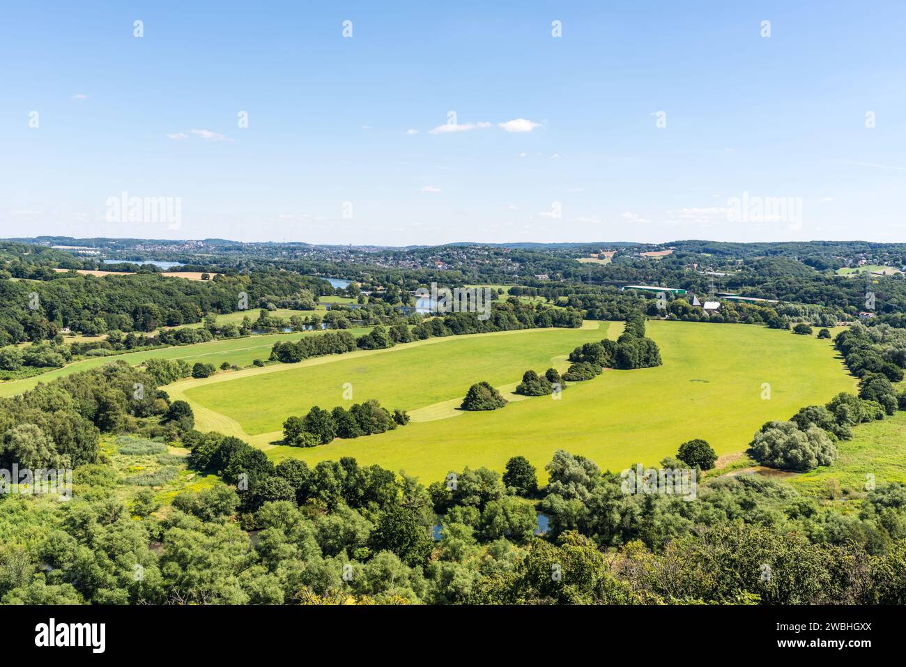 Stunning view of the Ruhr River and surrounding greenery from ...