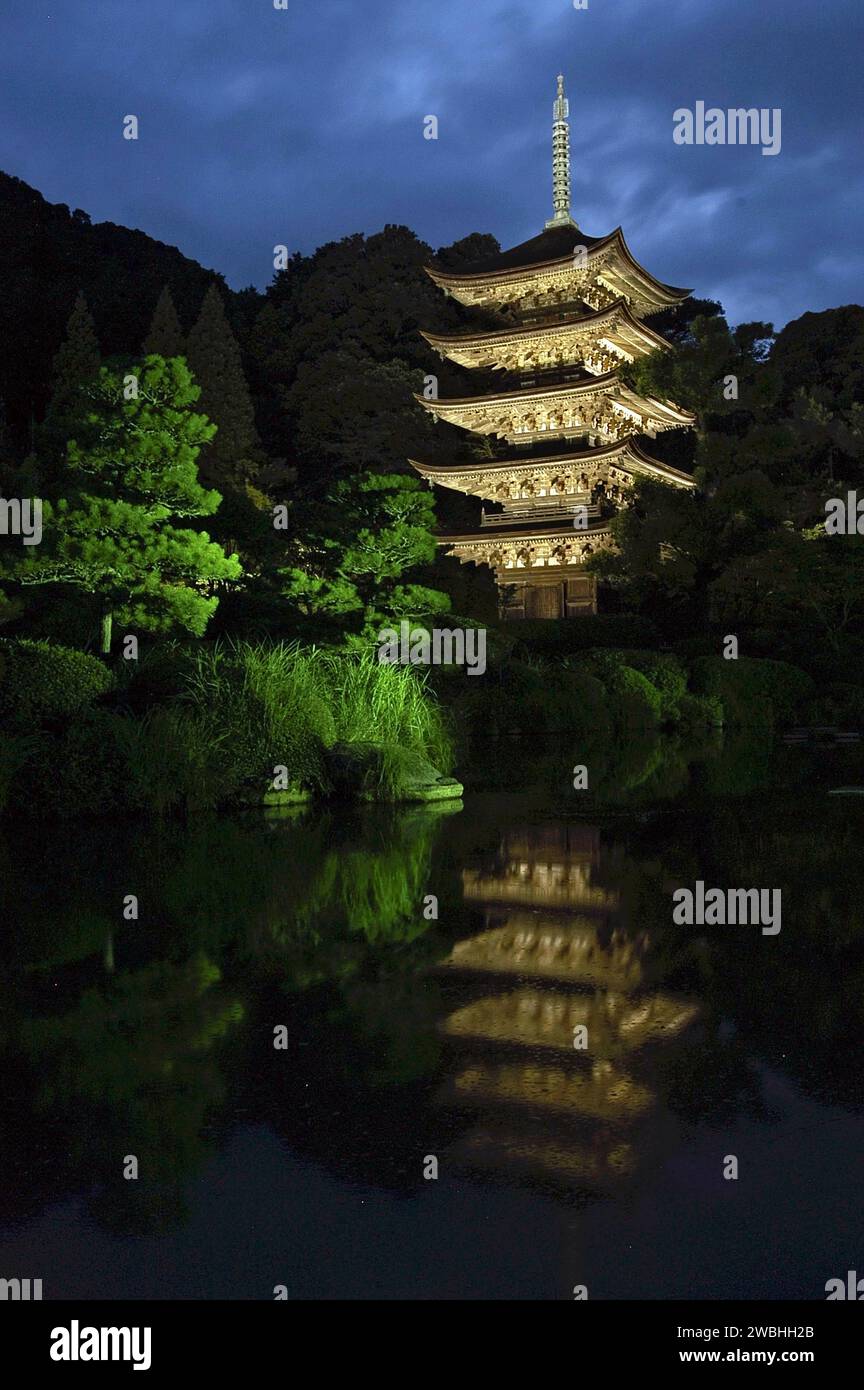 FILE: A photo shows the five-story pagoda of Ruriko-ji temple in ...