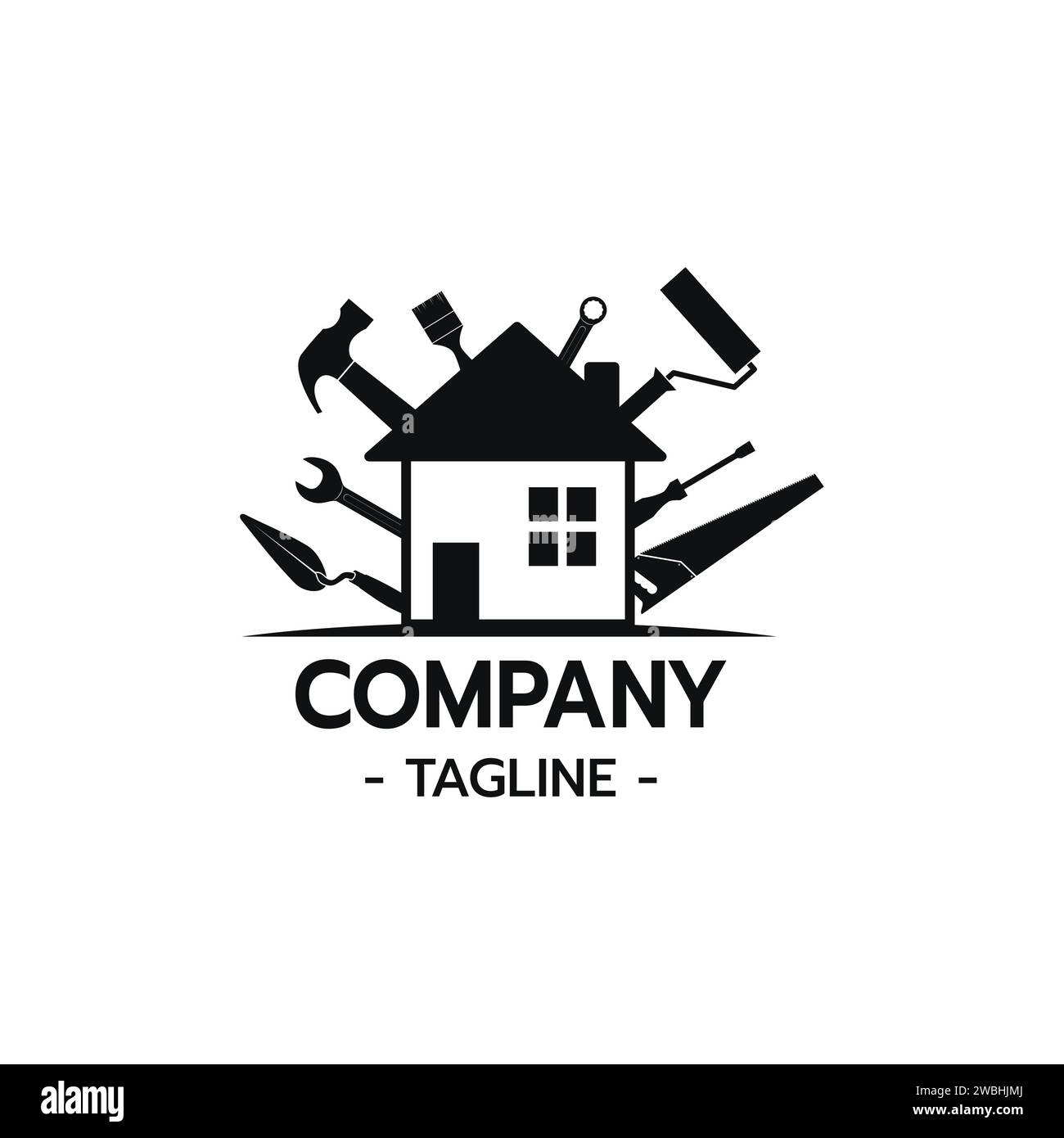 Worker screwdriver on white Stock Vector Images - Alamy