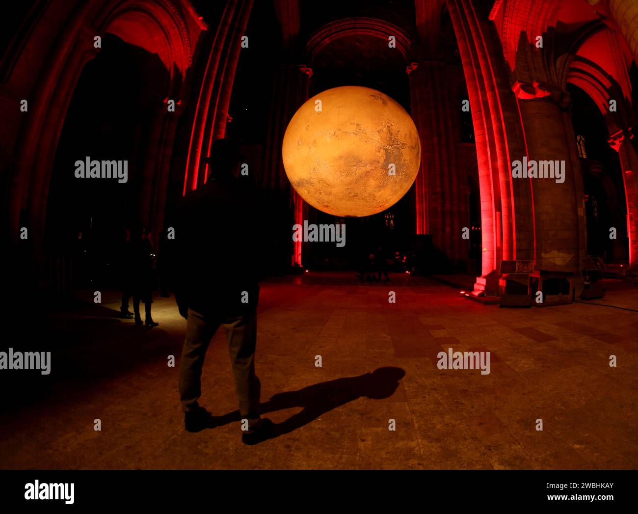 Peterborough, UK. 09th Jan, 2024. A seven metre diameter piece of ...