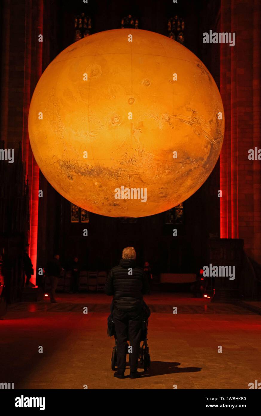 Peterborough, UK. 09th Jan, 2024. A seven metre diameter piece of ...