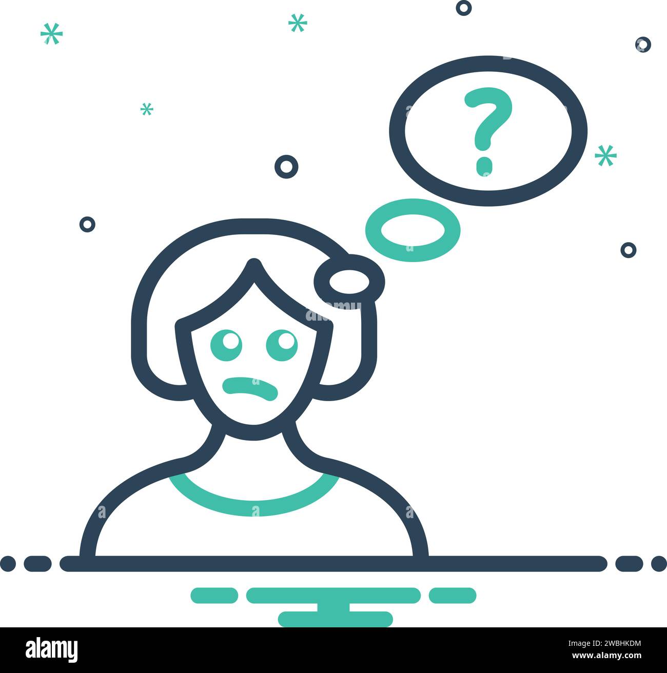 Icon for thinking,brooding Stock Vector Image & Art - Alamy