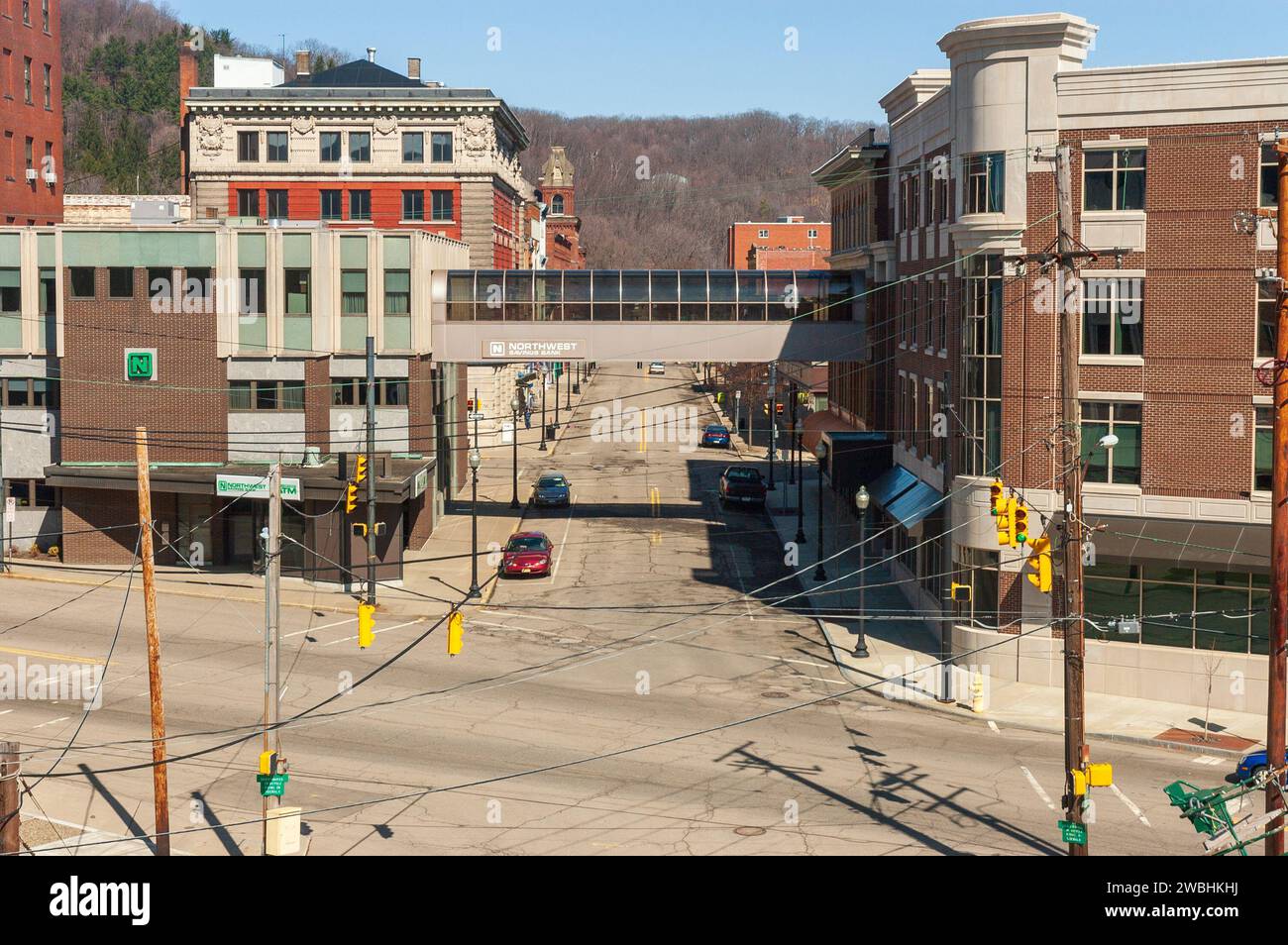 Downtown Warren PA, During a Clear Summer Day Stock Photo - Alamy
