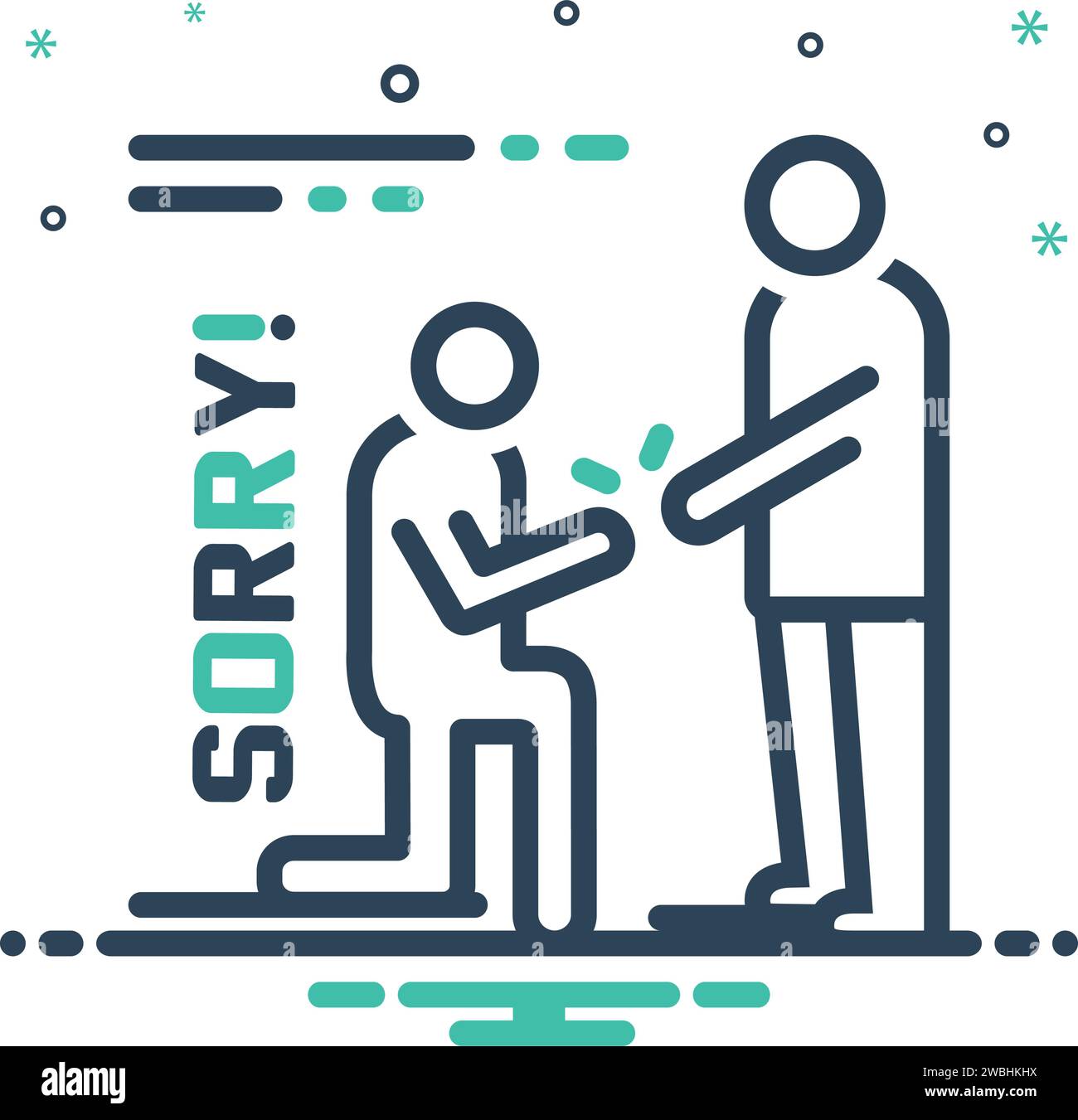 Apologize silhouette hi-res stock photography and images - Alamy