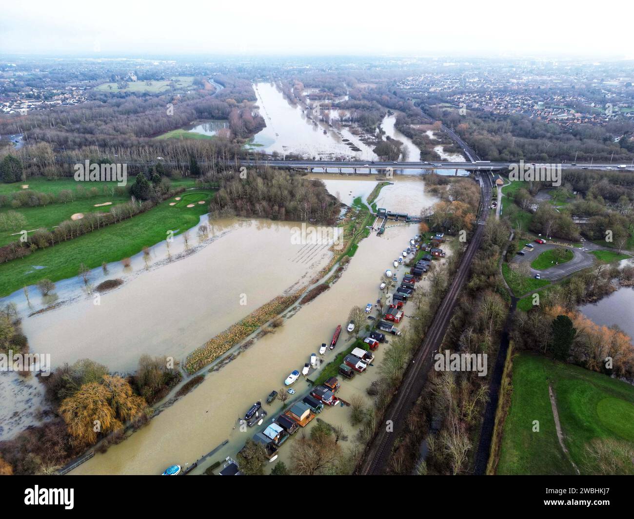 After the heavy rainfall from Storm Henk flooding is a problem in ...
