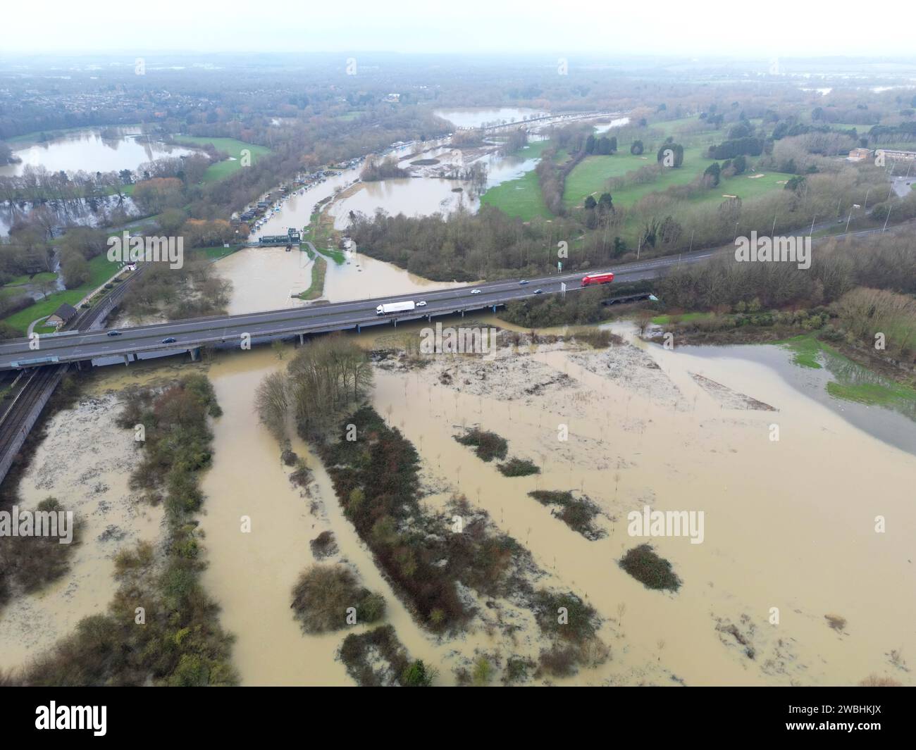 After the heavy rainfall from Storm Henk flooding is a problem in ...