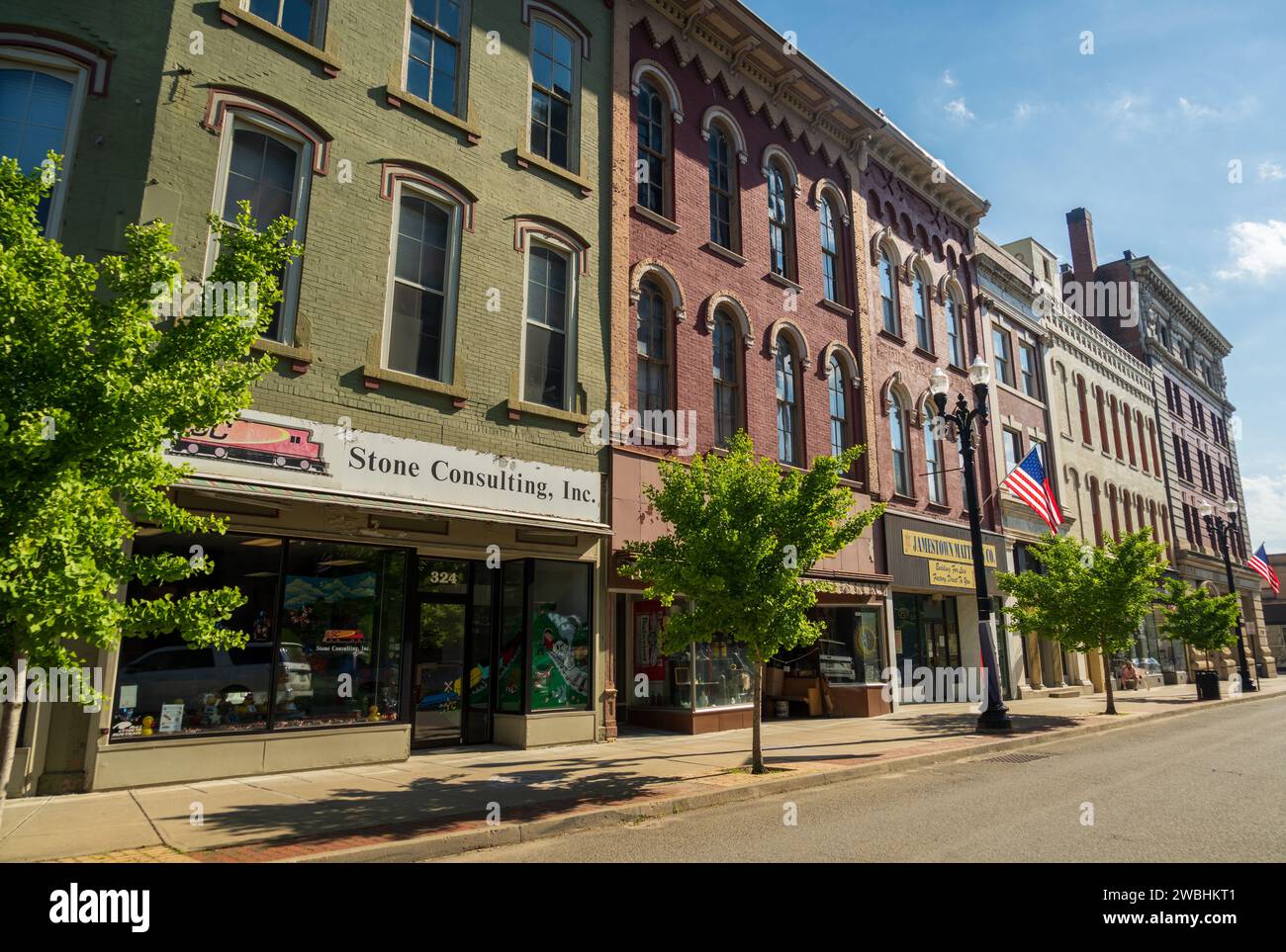 Downtown Warren PA, During a Clear Summer Day Stock Photo - Alamy
