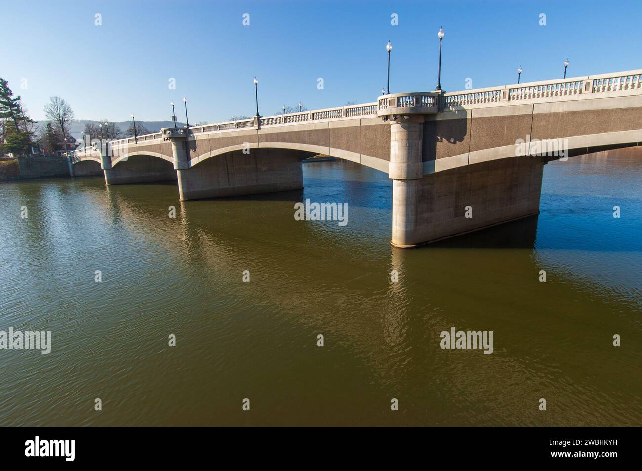 The Hickory Street Bridge, Warren, Pennsylvania Stock Photo - Alamy