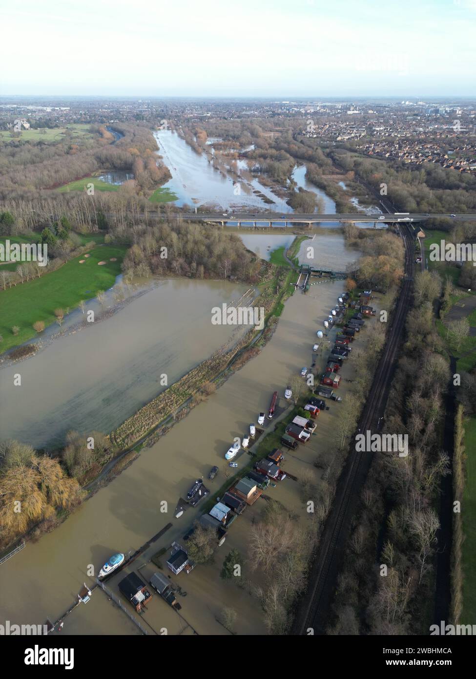 After the heavy rainfall from Storm Henk flooding is a problem in ...