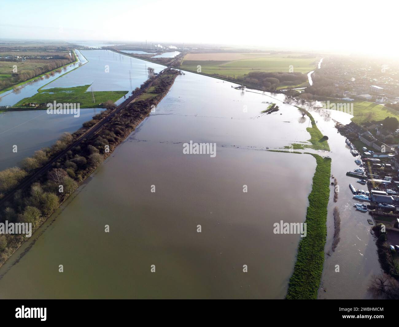 After the heavy rainfall from Storm Henk flooding is a problem in ...