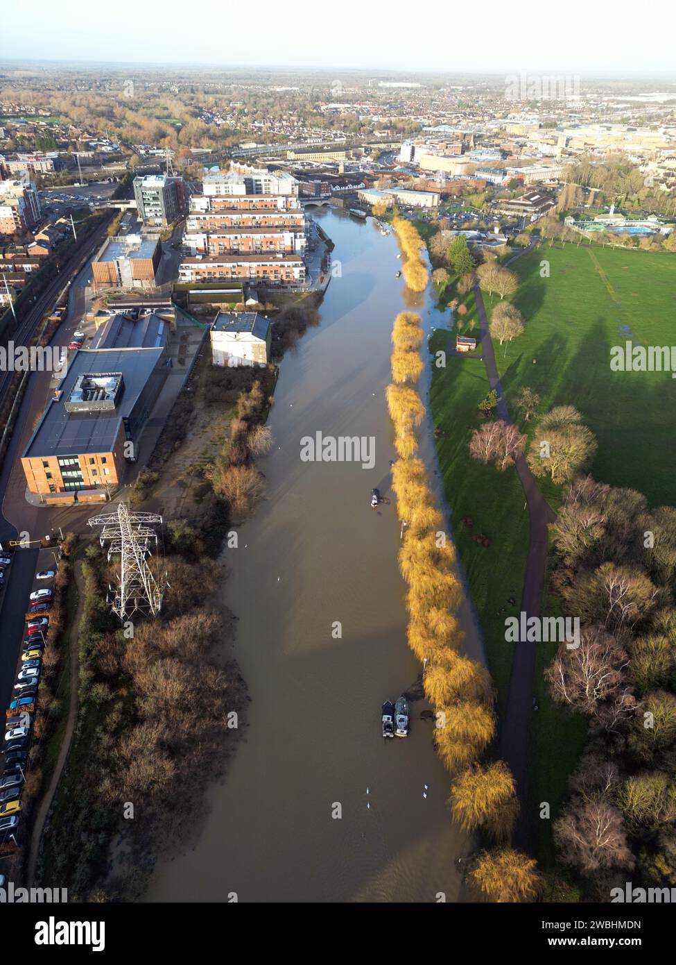 After the heavy rainfall from Storm Henk flooding is a problem in ...
