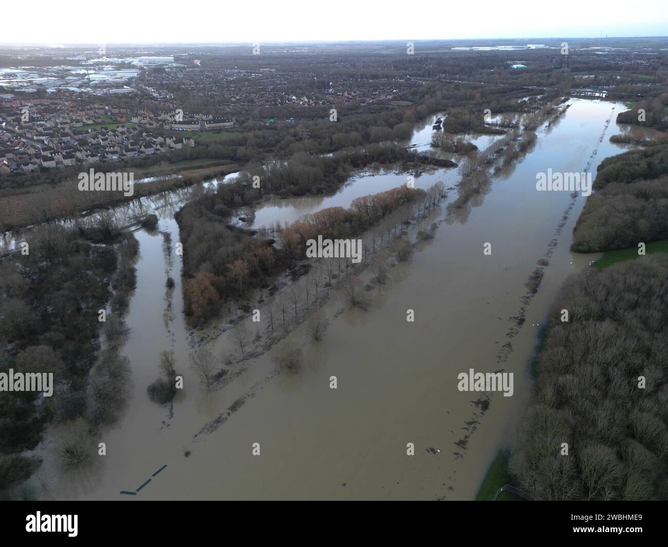 After the heavy rainfall from Storm Henk flooding is a problem in ...