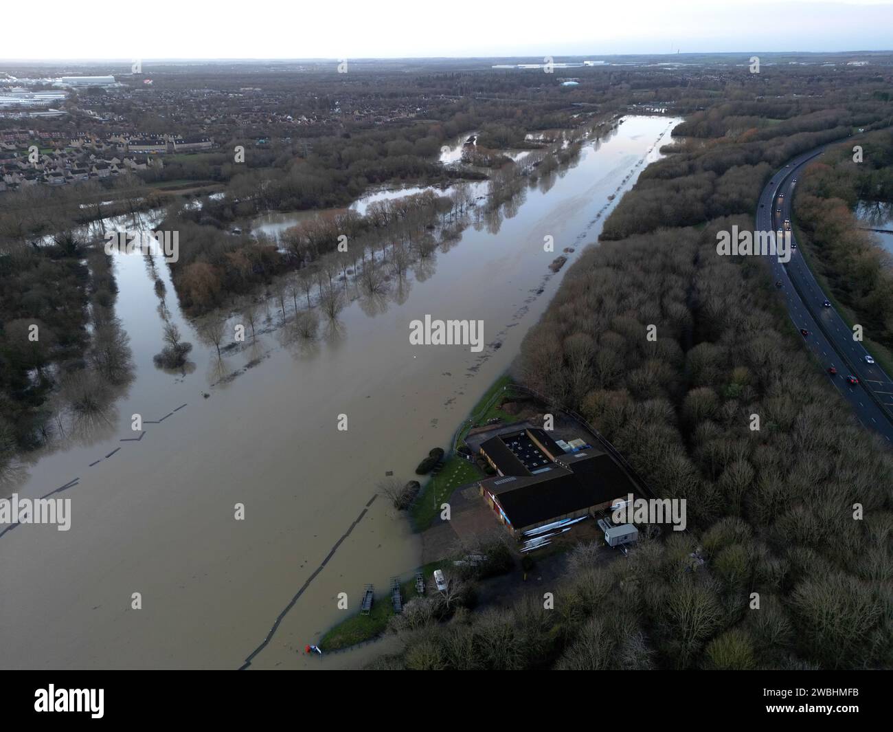 After the heavy rainfall from Storm Henk flooding is a problem in ...