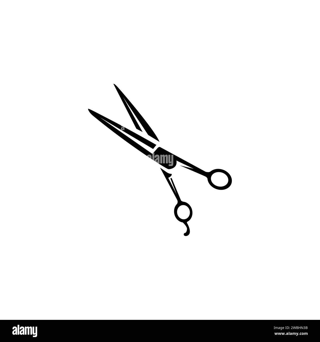 Scissors Icon Isolated Cutting Scissors Pictogram Of Scissor Symbol Of Cutting Vector
