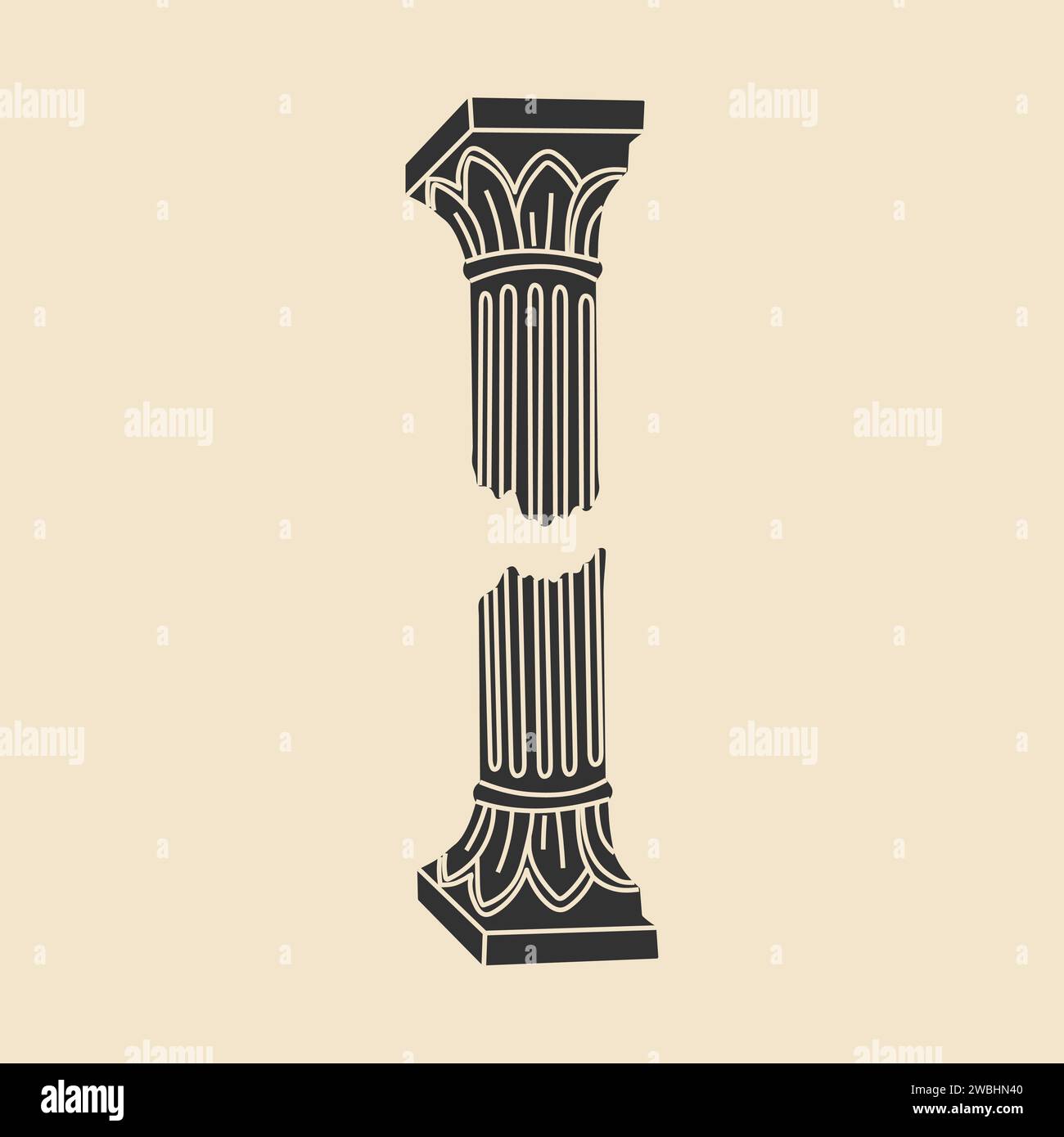 Graffiti columns Stock Vector Images - Alamy