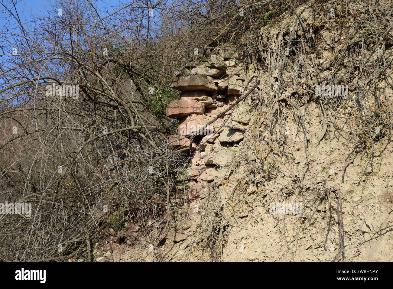 Stones on a slope hi-res stock photography and images - Alamy