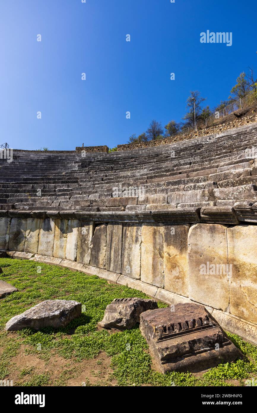 The amphitheatre at Heraclea Lyncestis, an ancient Greek city in ...
