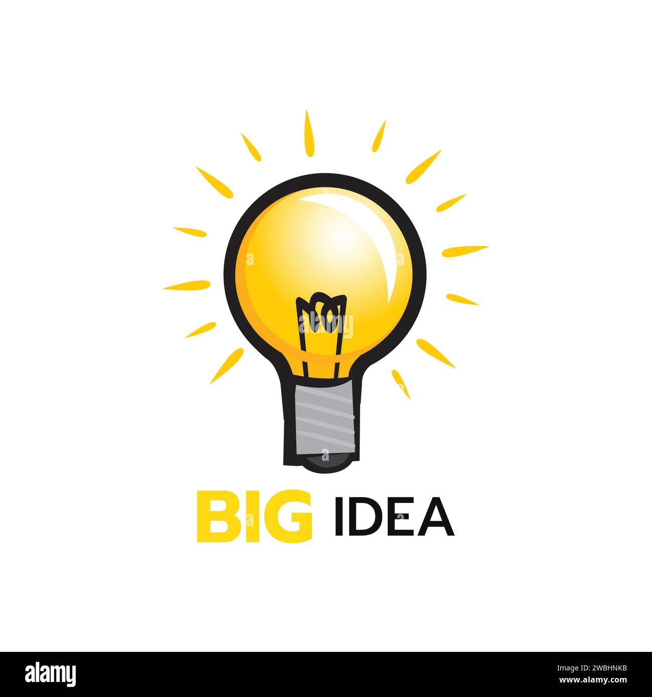 Light bulb, Creative idea and innovation, Light bulb icon with concept of idea on white ...