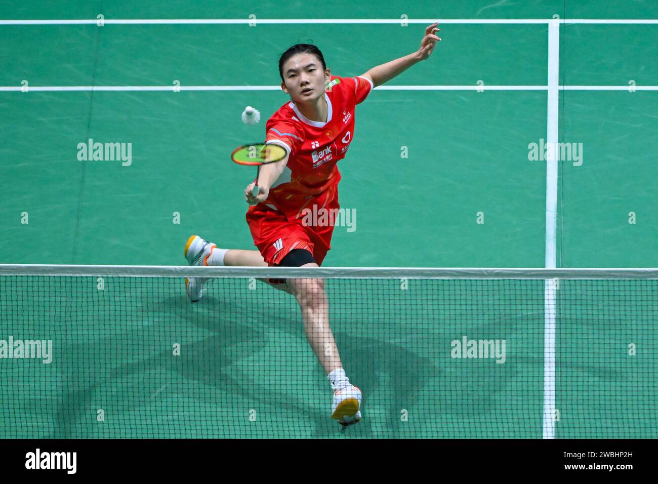 Kuala Lumpur, Malaysia. 11th Jan, 2024. Han Yue competes during the ...