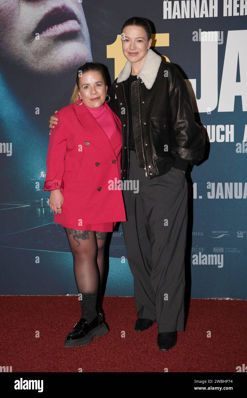 Ninia LaGrande / Ninia Binias und Hannah Herzsprung bei der Vorpremiere ...