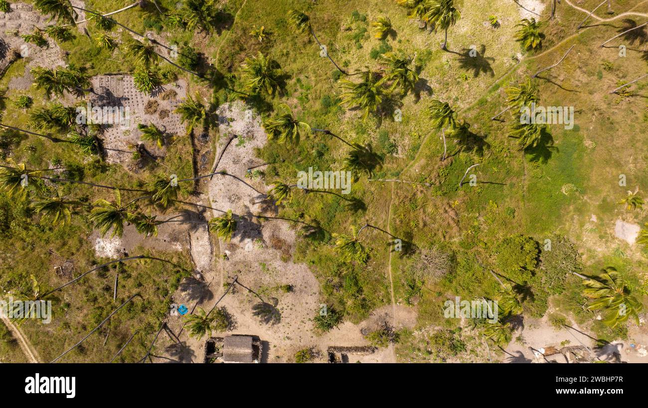 An aerial view of Palma District in Cabo Delgado, Mozambique Stock ...