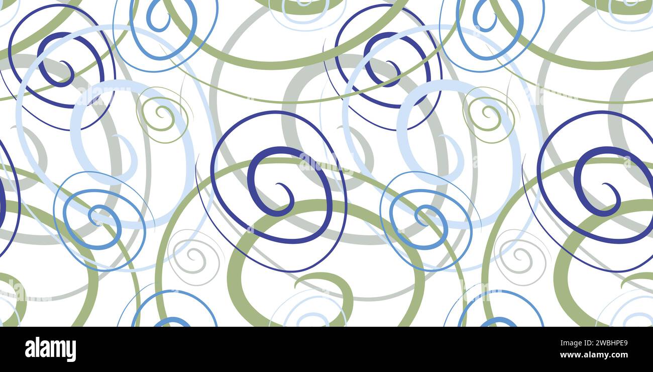 Seamless linear geometric pattern with Colorful Spirals. Abstract line ...