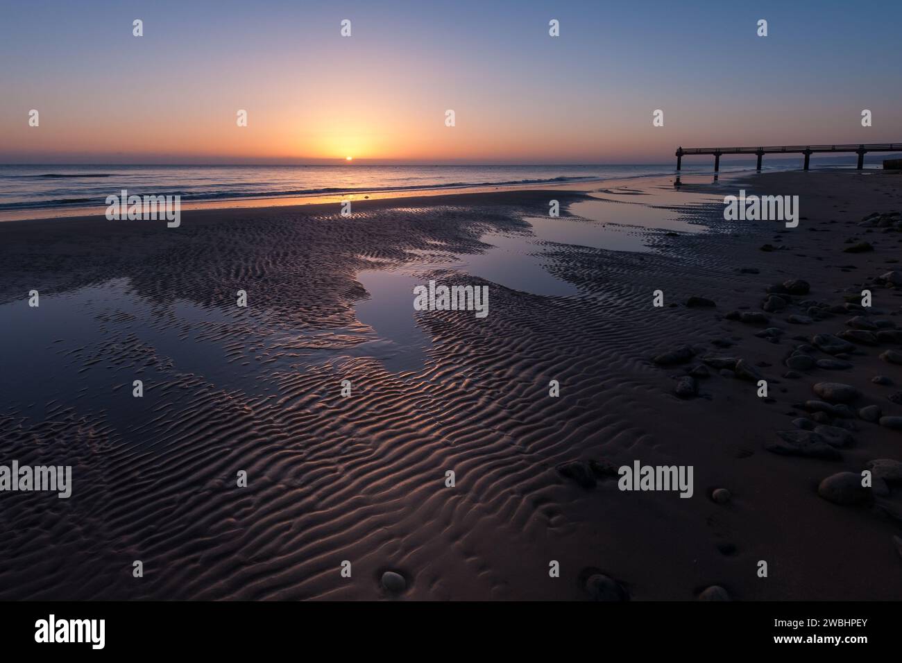 Omaha beach near Vierville-sur-Mer (Normandy, France) on a summer ...