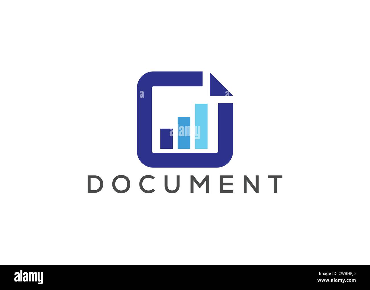 Document growth logo design vector template Stock Vector Image & Art ...