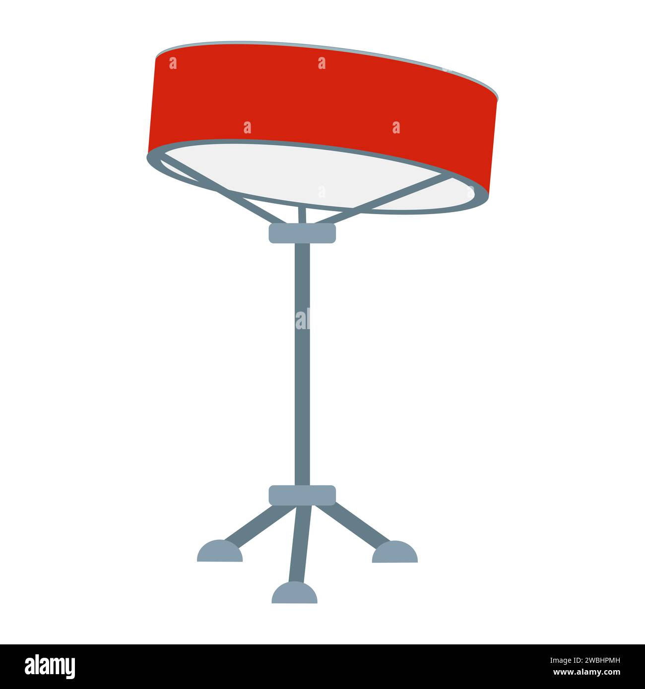 Modern flat design of Standing drum. Vector Flat style illustration of ...