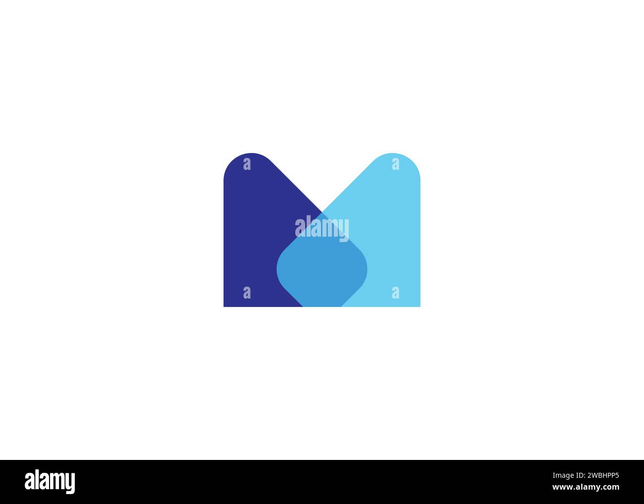Letter M abstract monogram logo design vector template Stock Vector ...