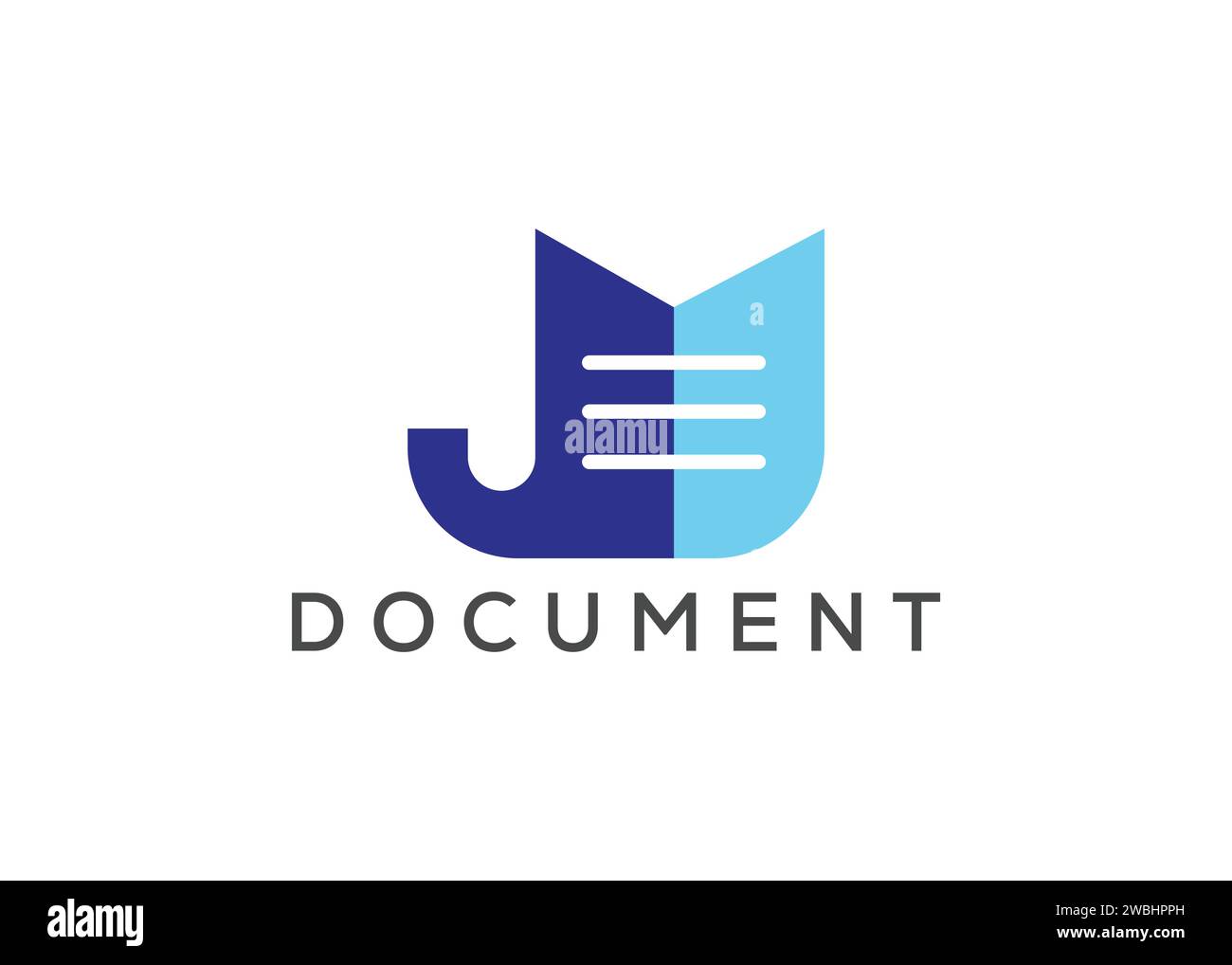 Letter m document logo Stock Vector Images - Alamy
