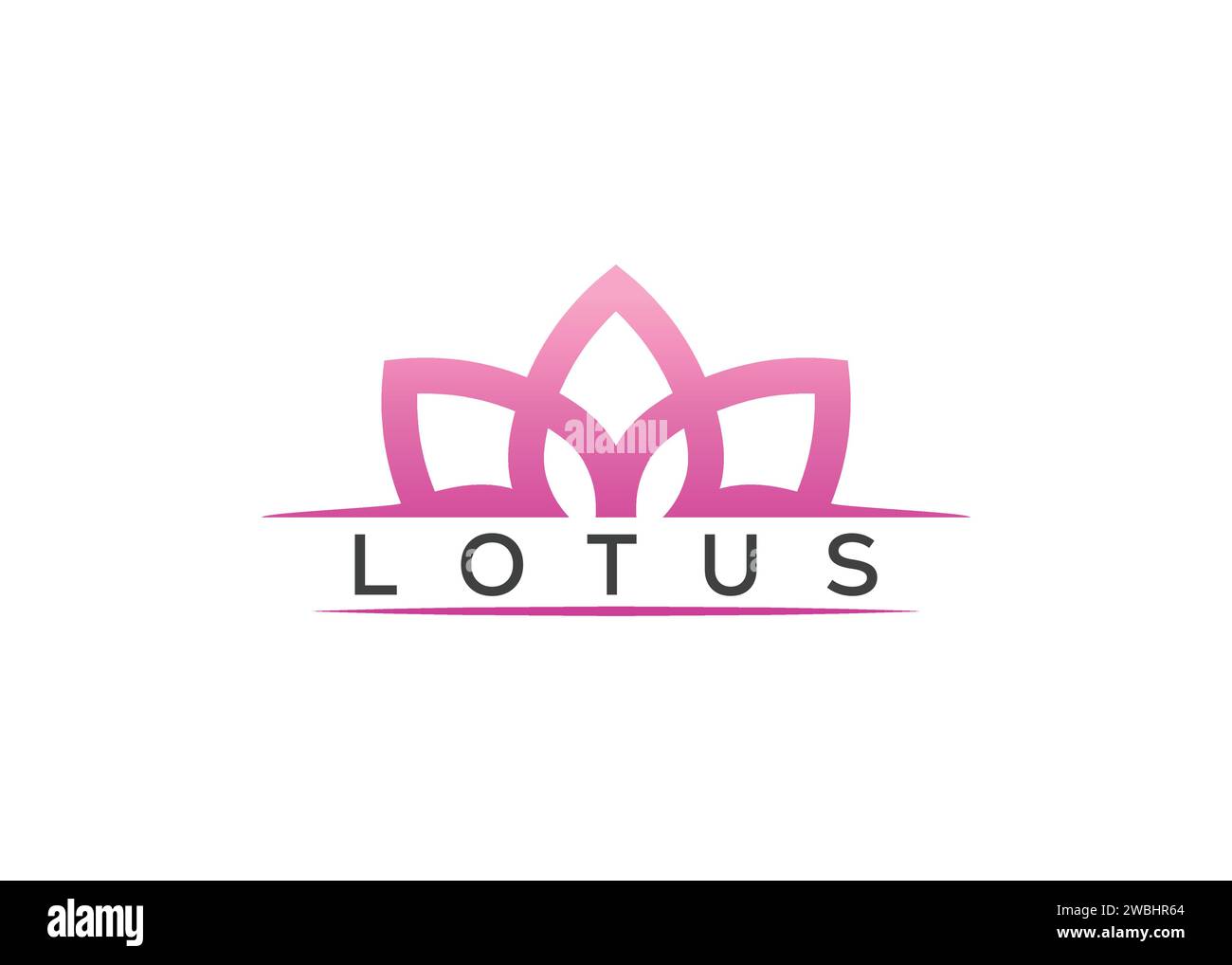 Lotus flower vector logo design Stock Vector Image & Art - Alamy