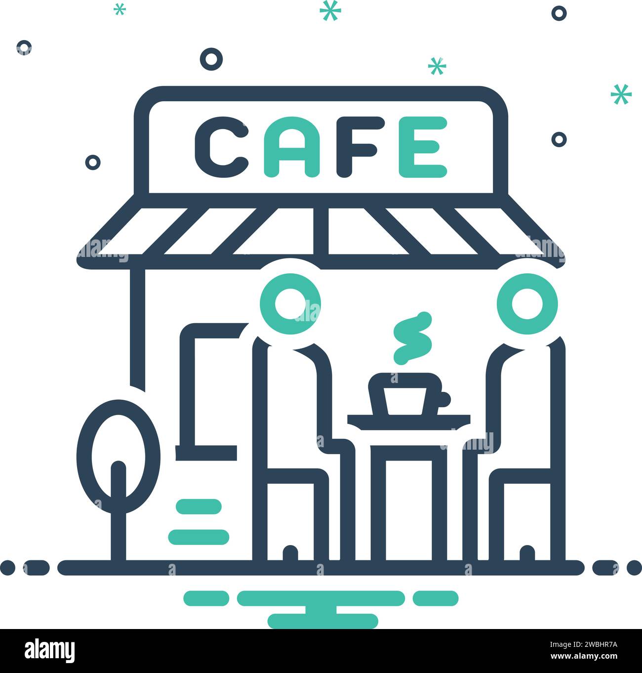 Cafes Stock Vector Images - Alamy