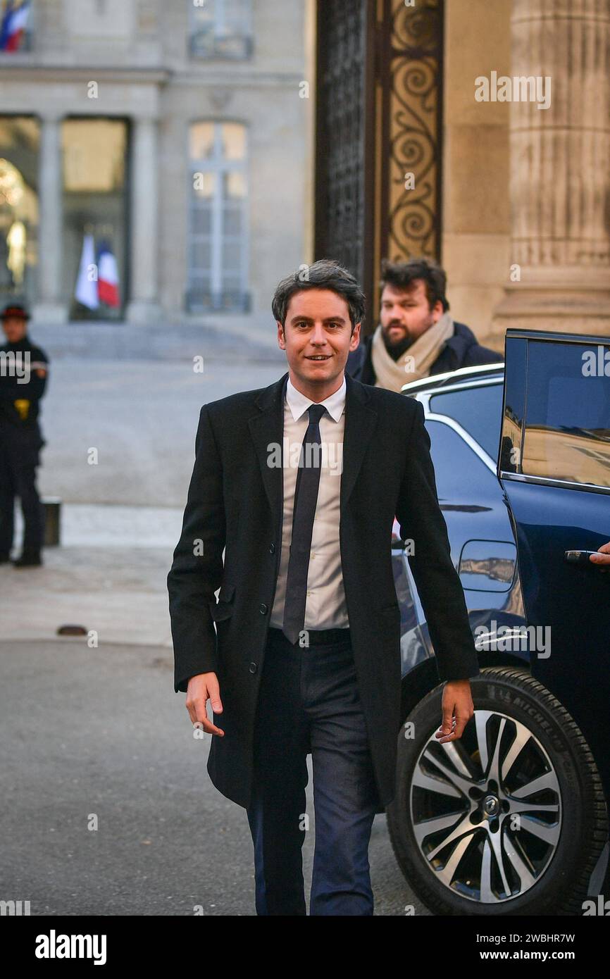 Paris, France. 10th Jan, 2024. French newly appointed Prime Minister ...