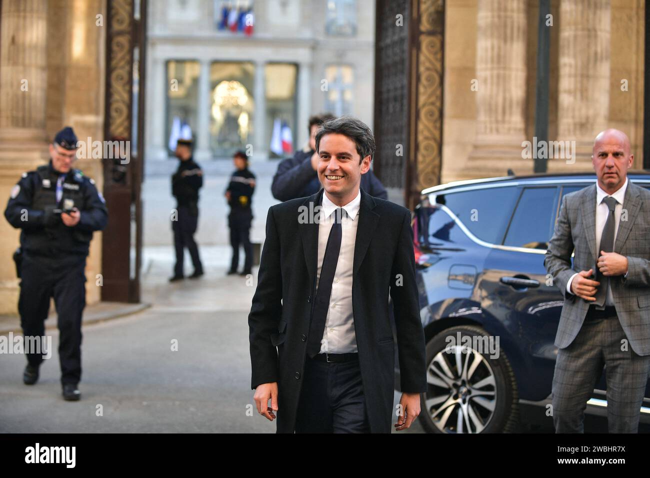 Paris, France. 10th Jan, 2024. French newly appointed Prime Minister ...