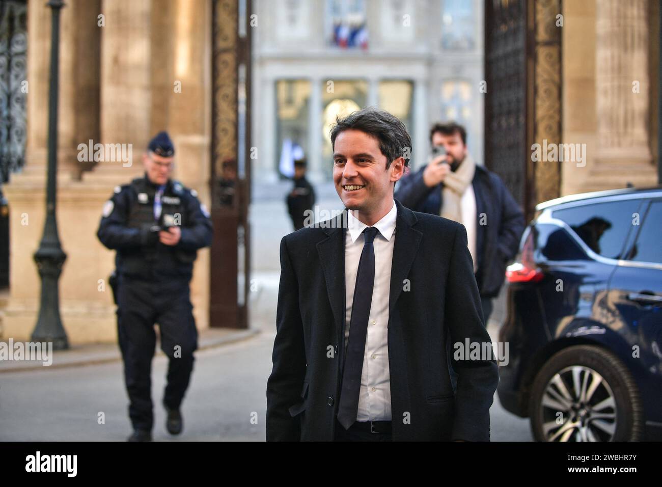 Paris, France. 10th Jan, 2024. French newly appointed Prime Minister ...